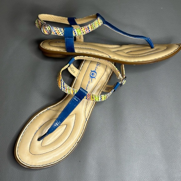 Born Crown | Shoes | Born Crown Farrah Tstrap Multicolored Leather ...